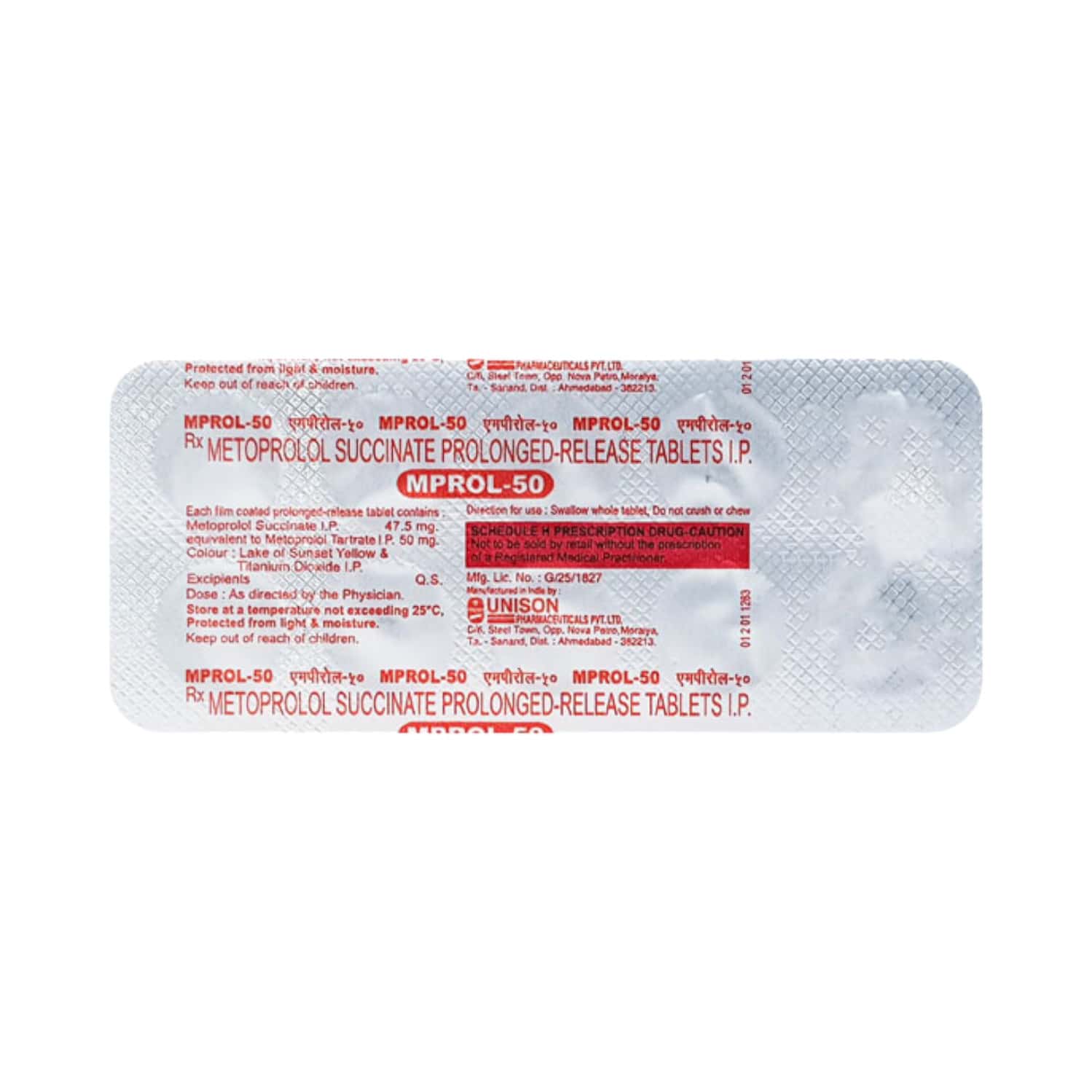 Mprol 50 MG Tablet (10): Uses, Side Effects, Price & Dosage | PharmEasy