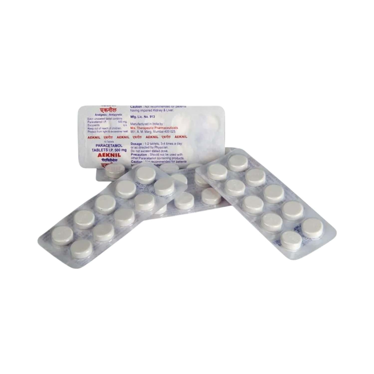 Aeknil 500 MG Tablet (10): Uses, Side Effects, Price & Dosage | PharmEasy