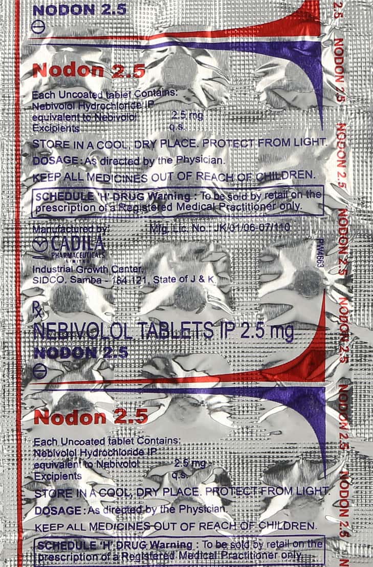 Nodon 2.5 MG Tablet (15): Uses, Side Effects, Price & Dosage | PharmEasy