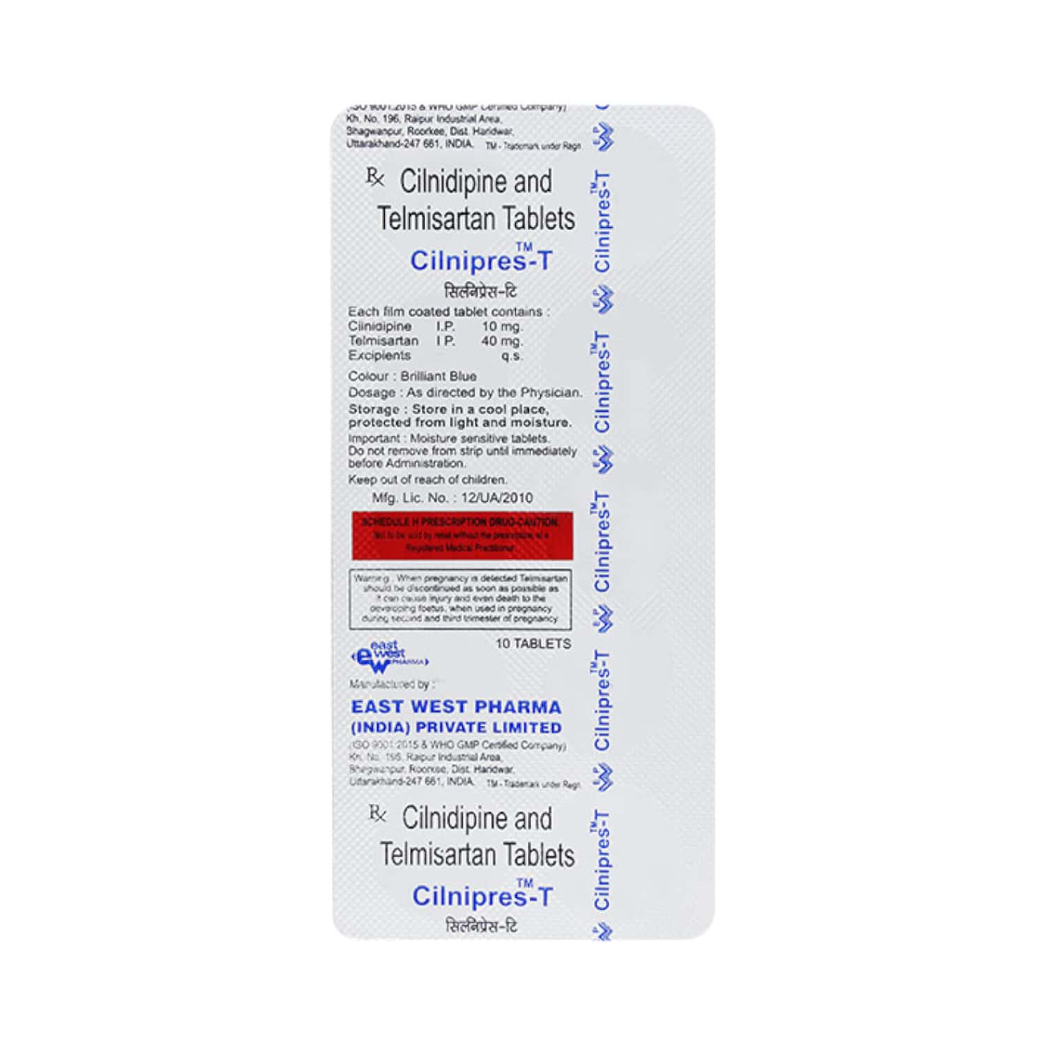 Cilnipres T Strip Of 10 Tablets: Uses, Side Effects, Price & Dosage ...