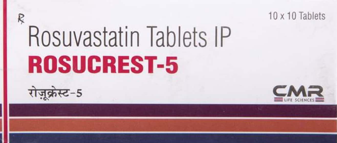Rosucrest 5 MG Tablet (10): Uses, Side Effects, Price & Dosage | PharmEasy