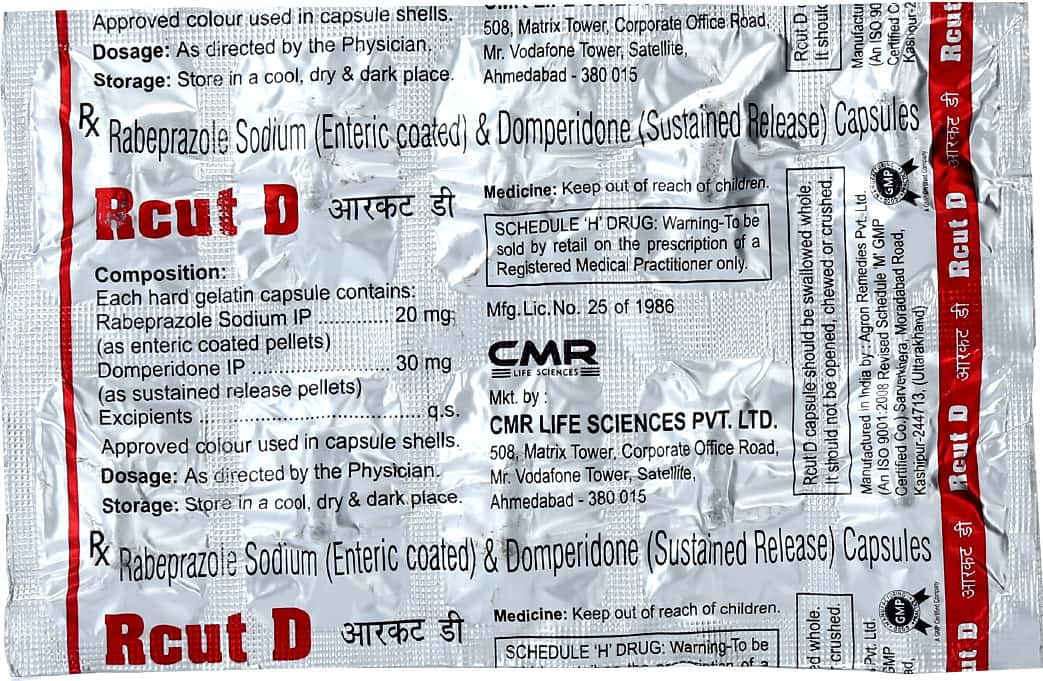 Rcut D Capsule: Uses, Side Effects, Price & Dosage | PharmEasy