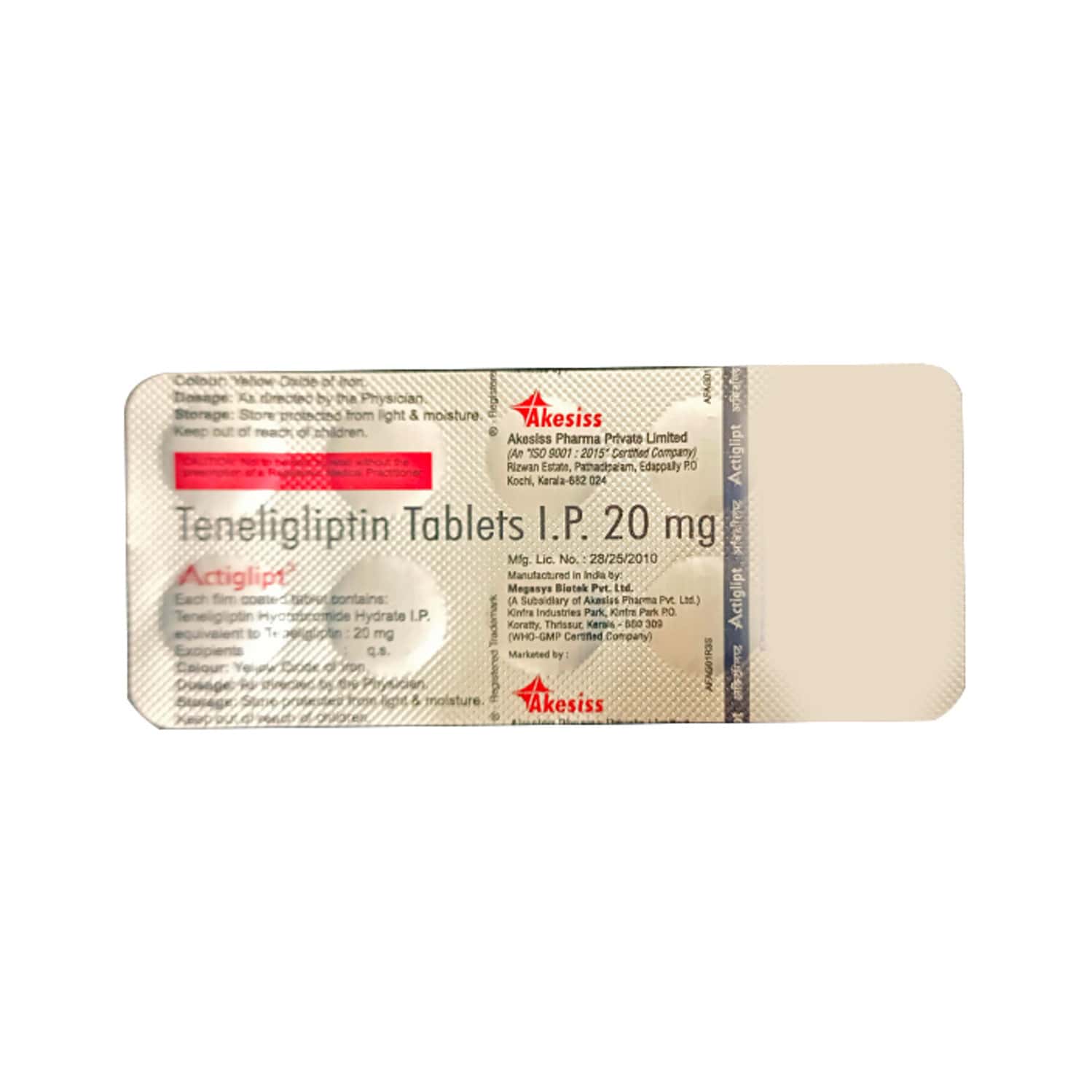 Actiglipt 20 MG Tablet (10): Uses, Side Effects, Price & Dosage | PharmEasy