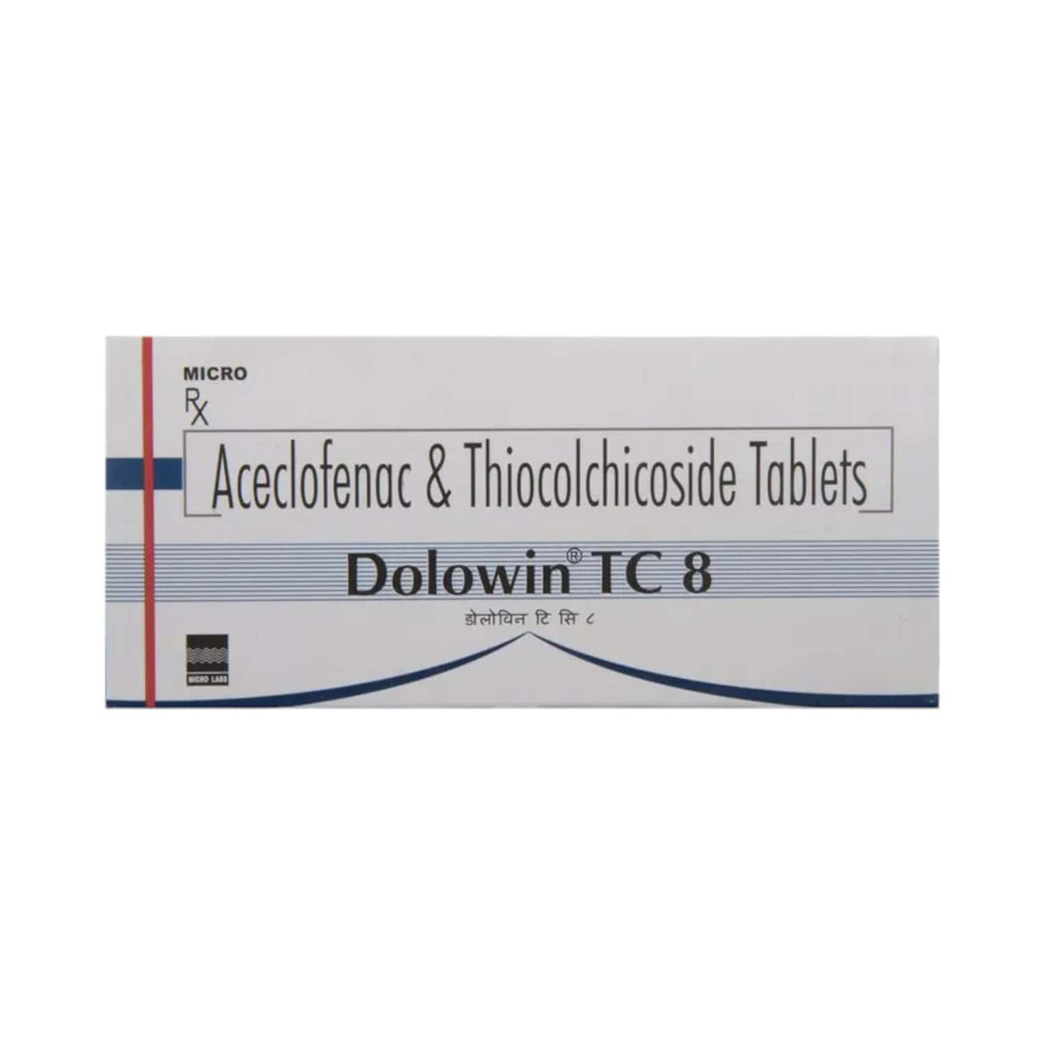 Dolowin Tc 8mg Strip Of 10 Tablets: Uses, Side Effects, Price & Dosage ...