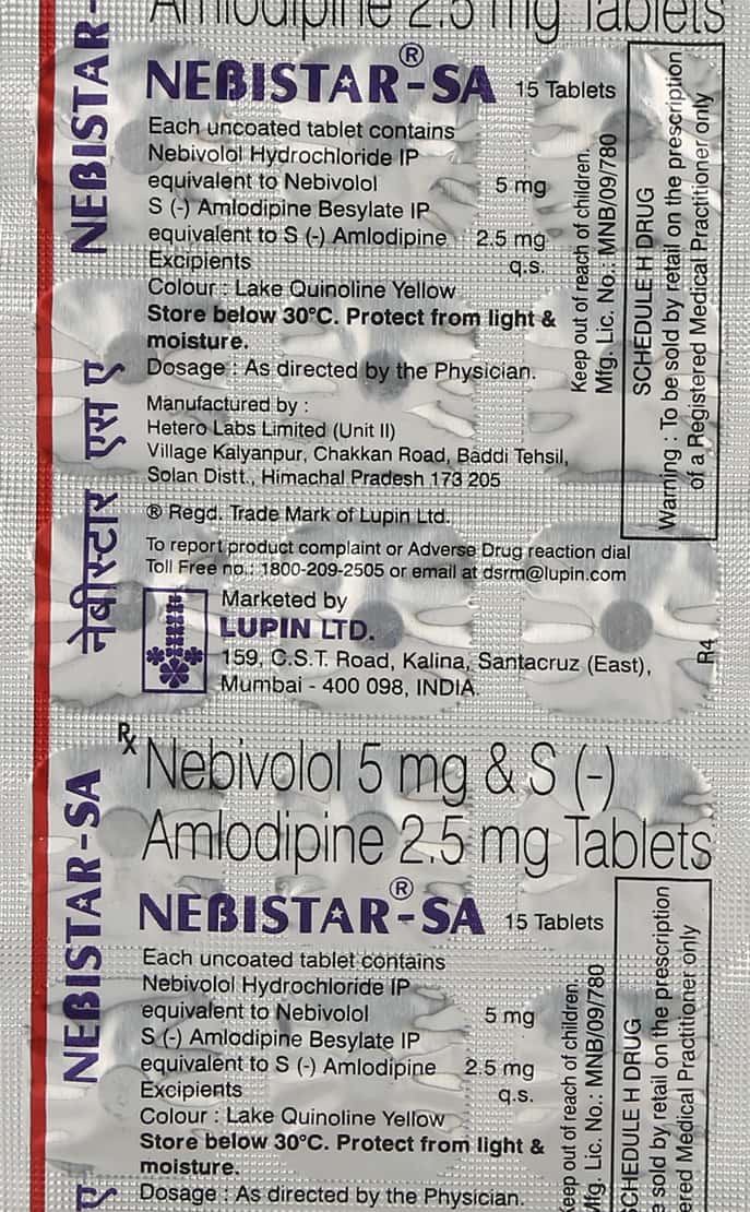 Nebistar SA Tablet: Uses, Side Effects, Price, Dosage & More Info ...