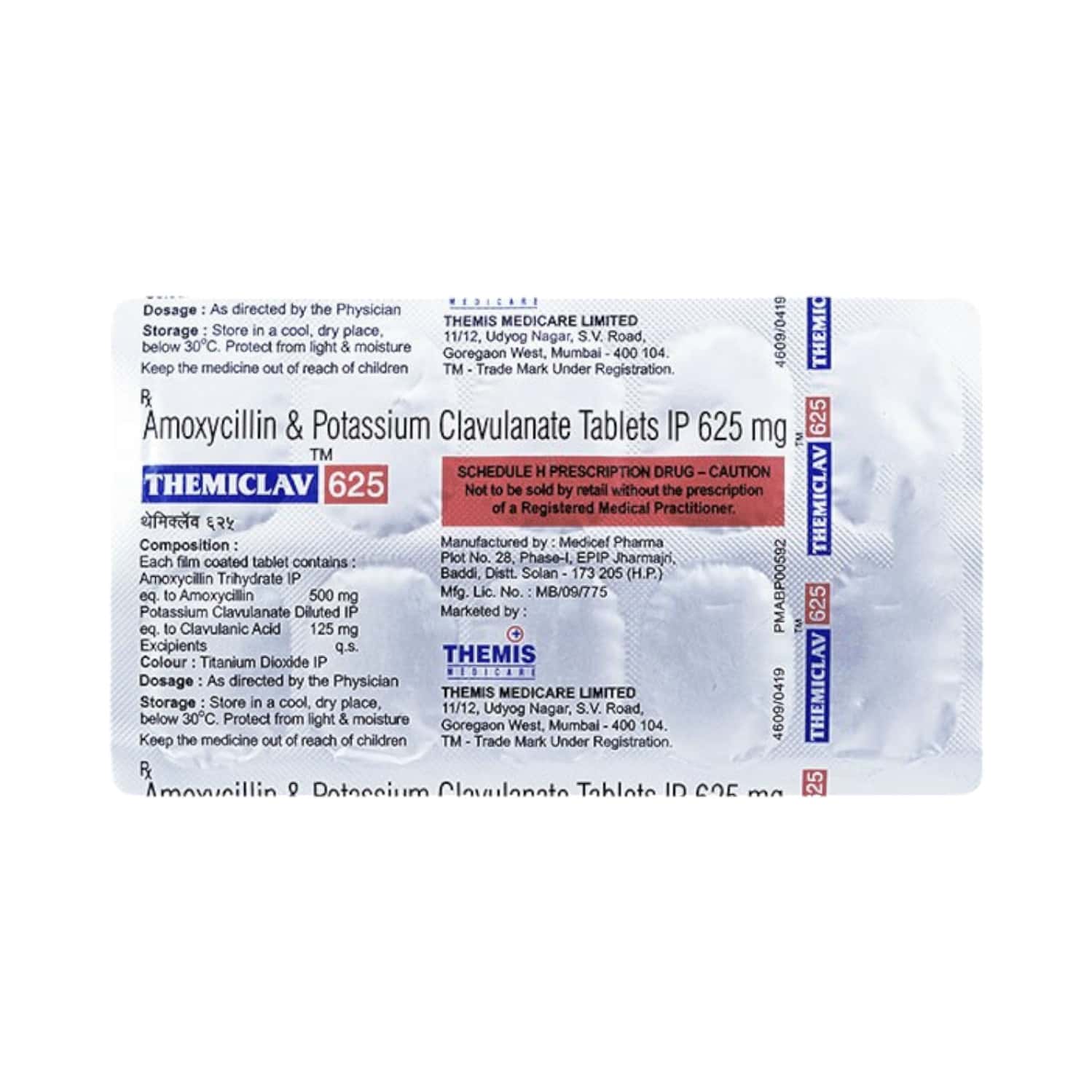 Themiclav 625 Tablet: Uses, Side Effects, Price, Dosage & More Info ...