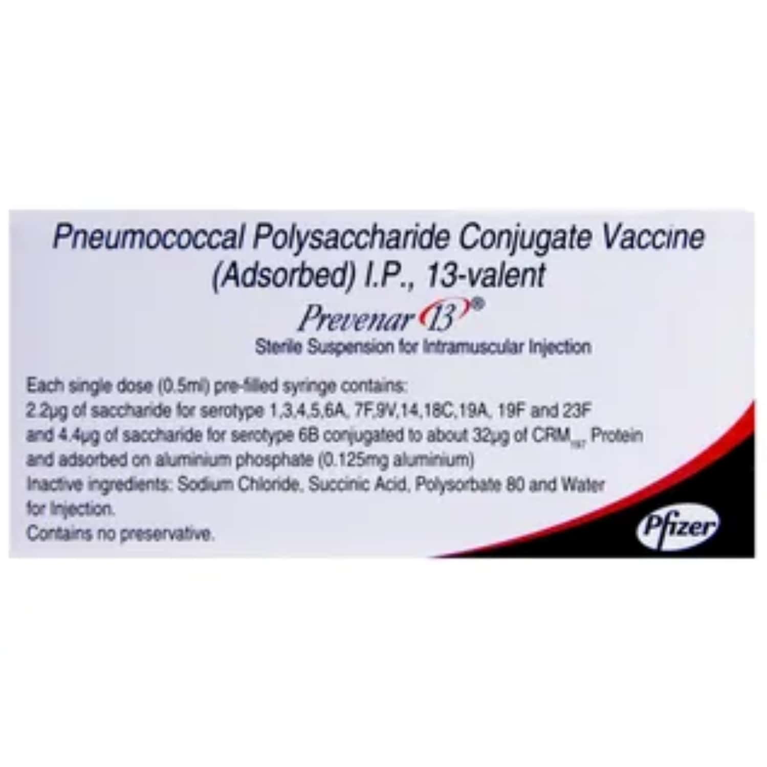 Prevenar 13 Suspension For Injection: Uses, Side Effects, Price, Dosage ...