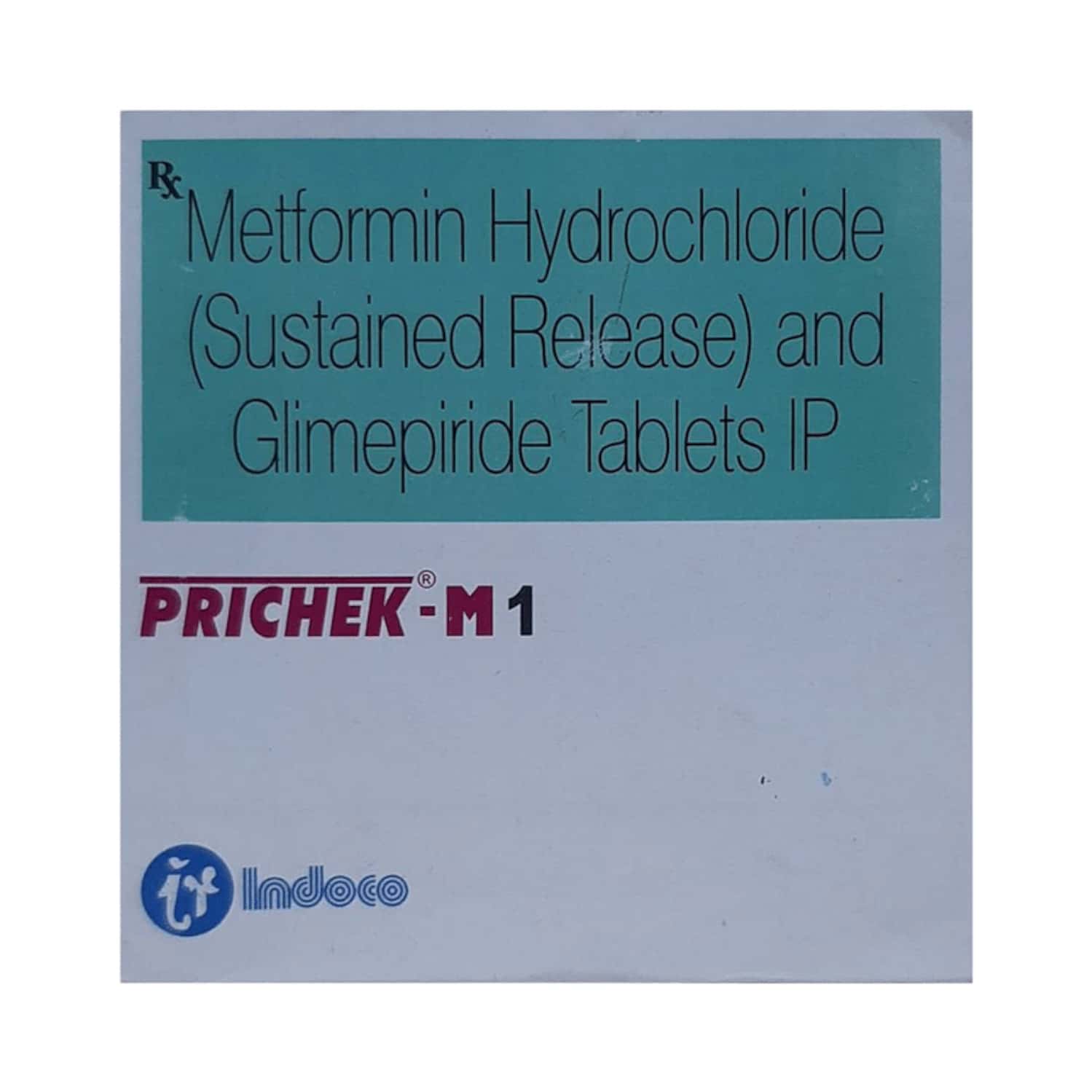 Prichek M 1mg Strip Of 15 Tablets: Uses, Side Effects, Price & Dosage ...