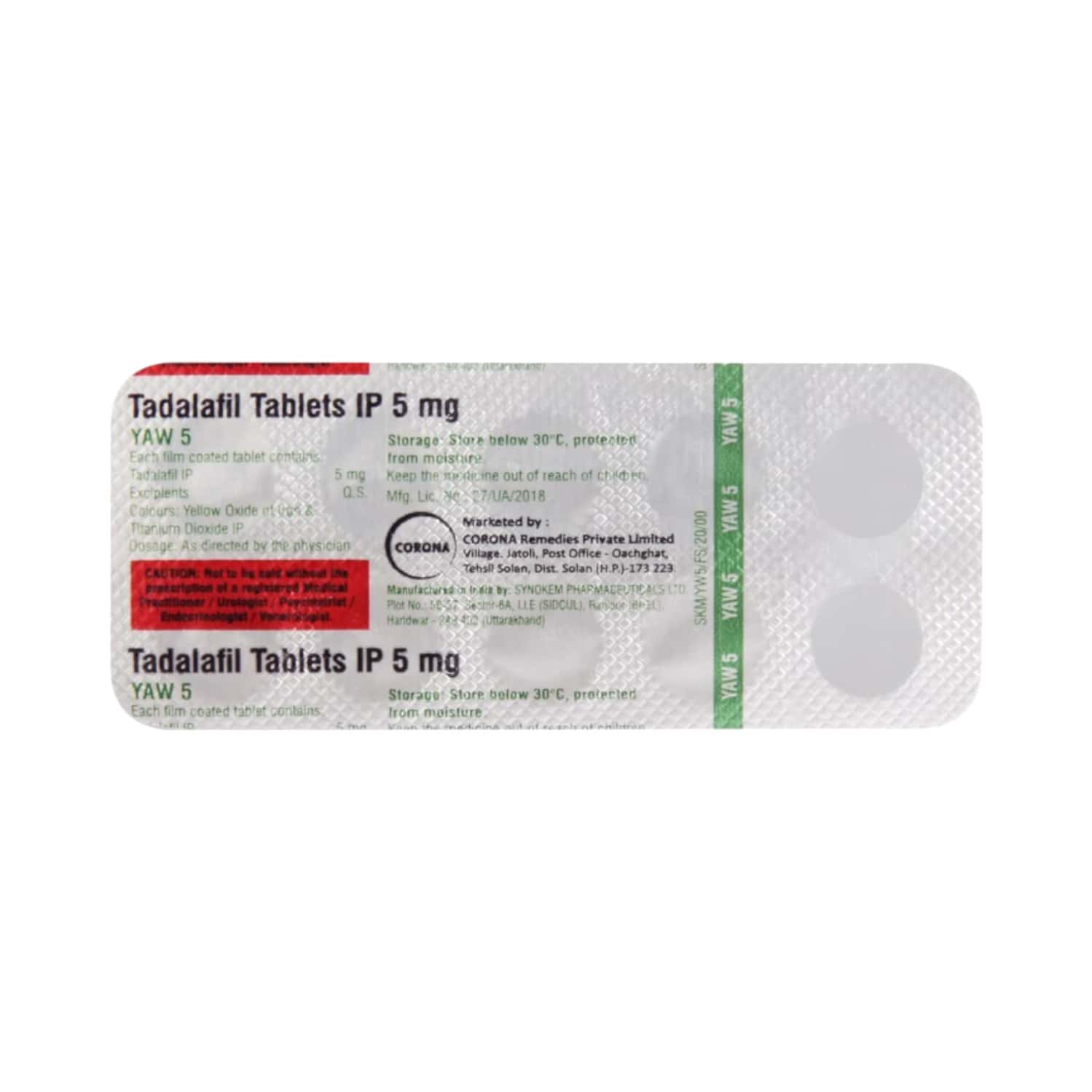 Yaw 5 MG Tablet (10): Uses, Side Effects, Price & Dosage | PharmEasy