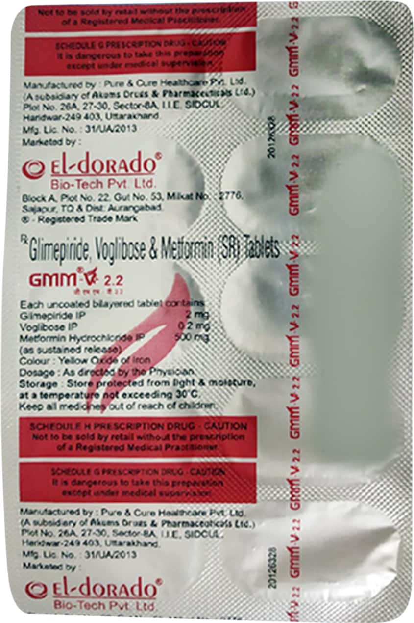 Gmm V Strip Of 10 Tablets: Uses, Side Effects, Price & Dosage | PharmEasy