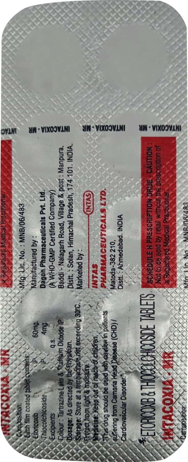 Intacoxia-MR Tablet: Uses, Side Effects, Price, Dosage & More Info ...
