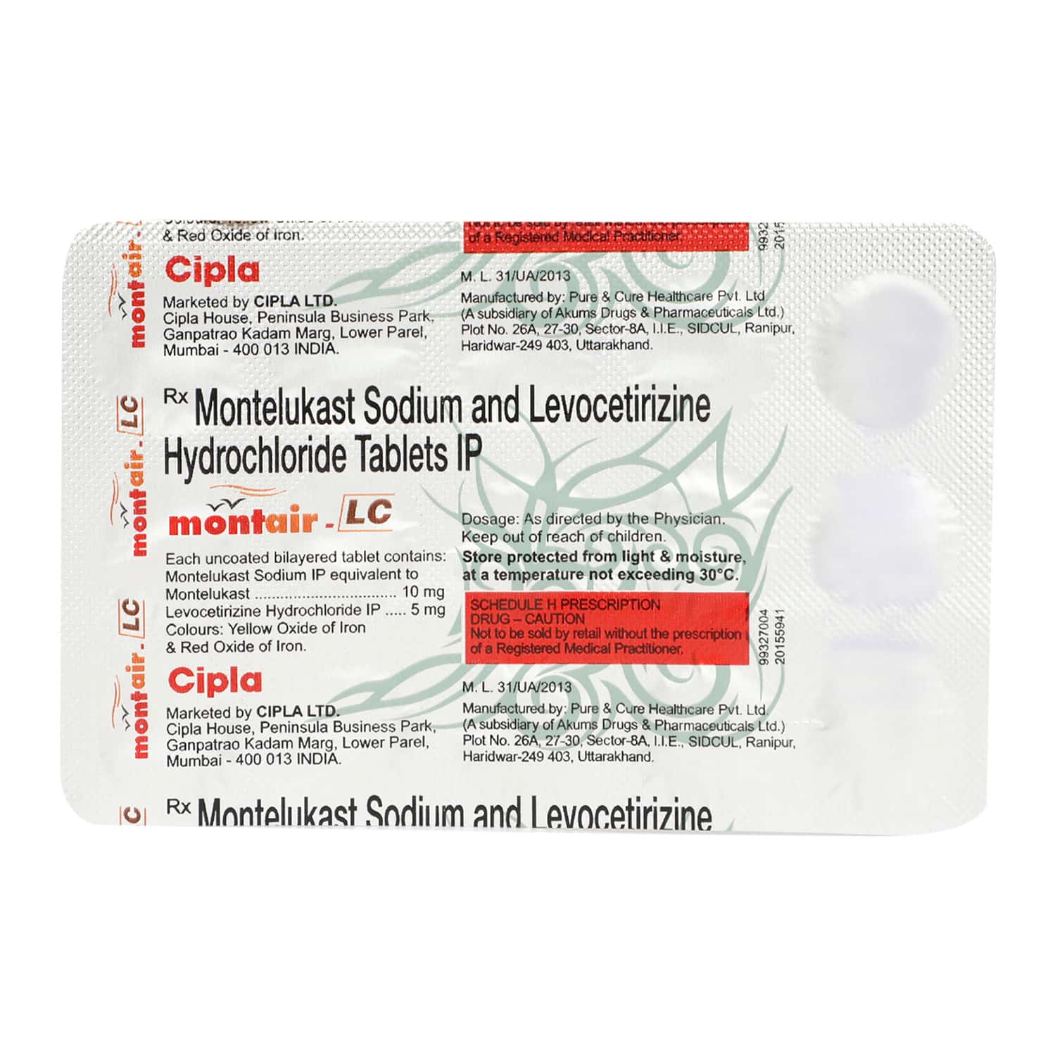 Montair-LC Tablet: Uses, Side Effects, Price, Dosage & More Info ...