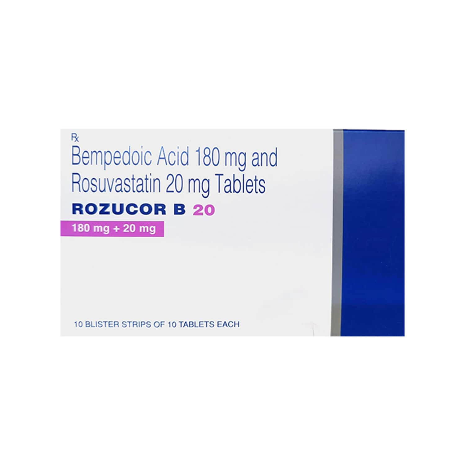 Rozucor B 20mg Strip Of 10 Tablets: Uses, Side Effects, Price & Dosage ...