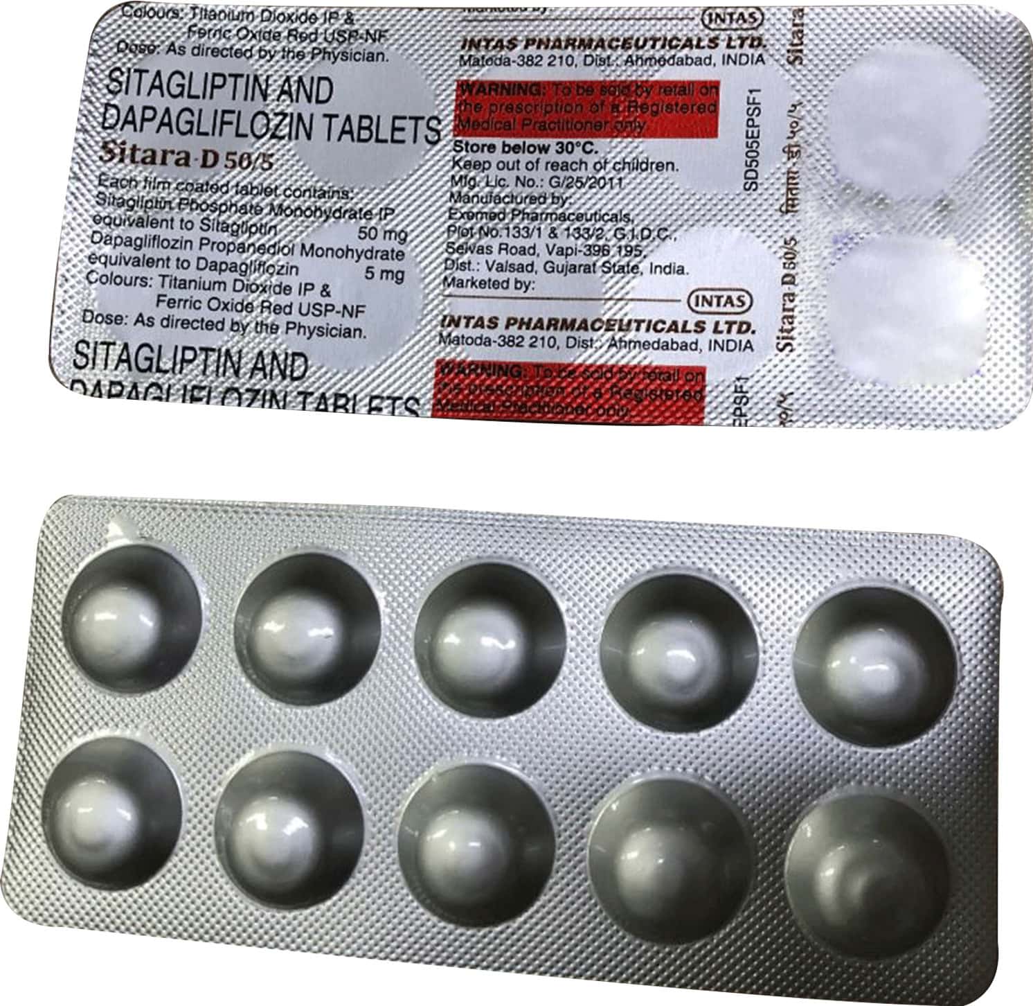 Sitara D 50/5mg Strip Of 10 Tablets: Uses, Side Effects, Price & Dosage ...