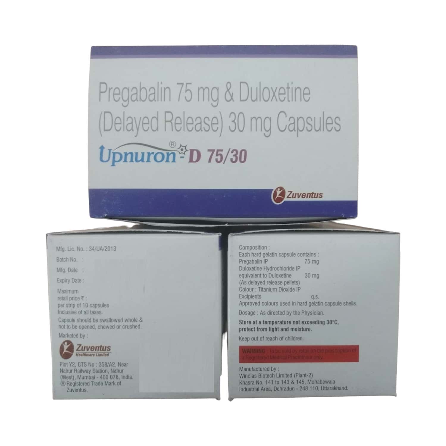 Upnuron D 75/30mg Strip Of 10 Capsules: Uses, Side Effects, Price ...