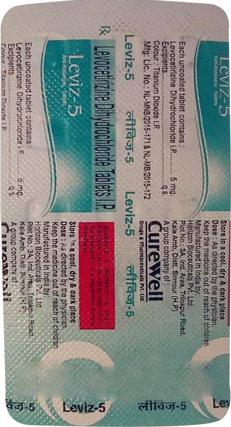Leviz-5 Tablet: Uses, Side Effects, Price, Dosage & More Info - PharmEasy
