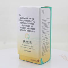 Breztri Aerosphere Box Of 120md Metered Dose Inhaler: Uses, Side ...