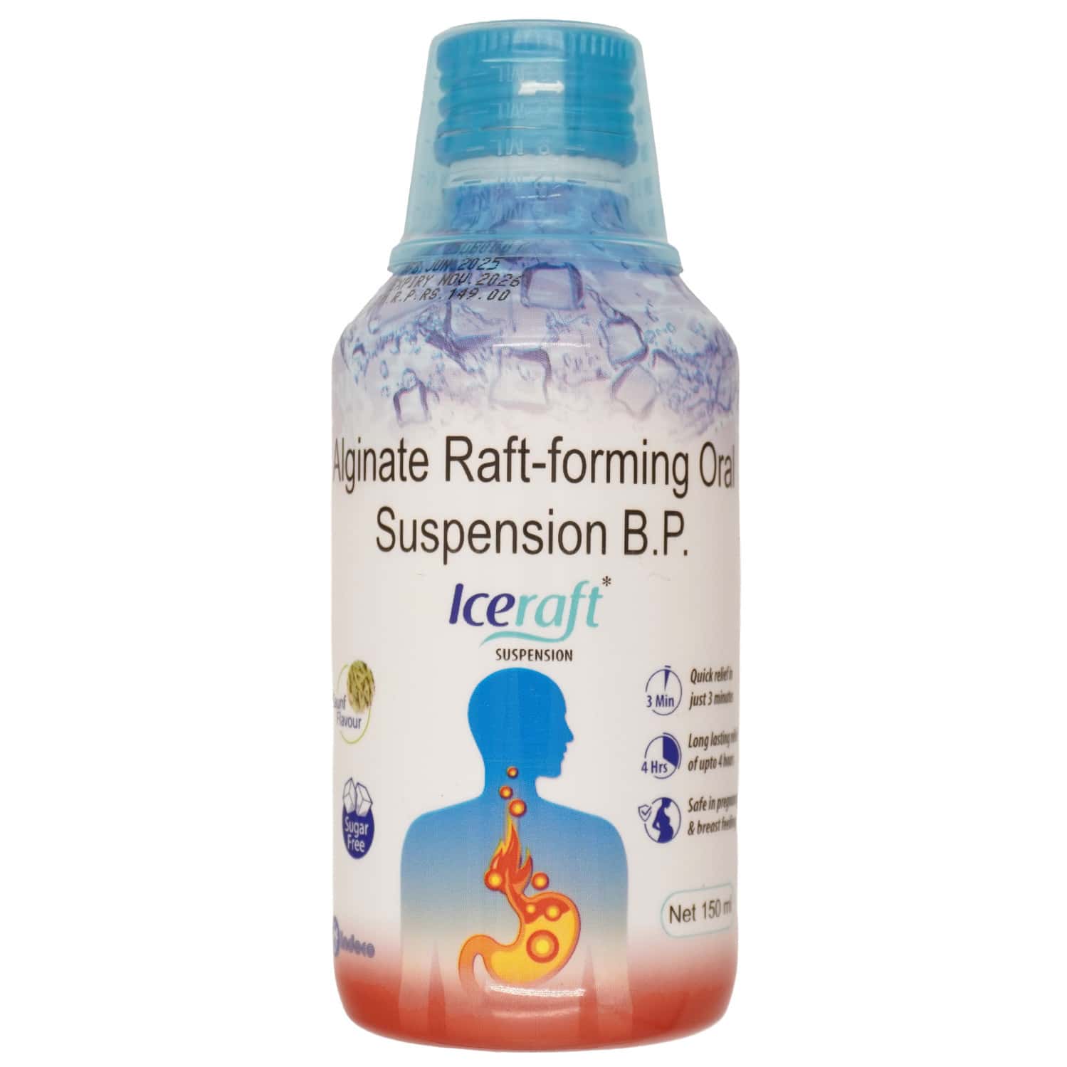 Iceraft Saunf Flavour Sugar Free Bottle Of 150ml Suspension: Uses, Side ...