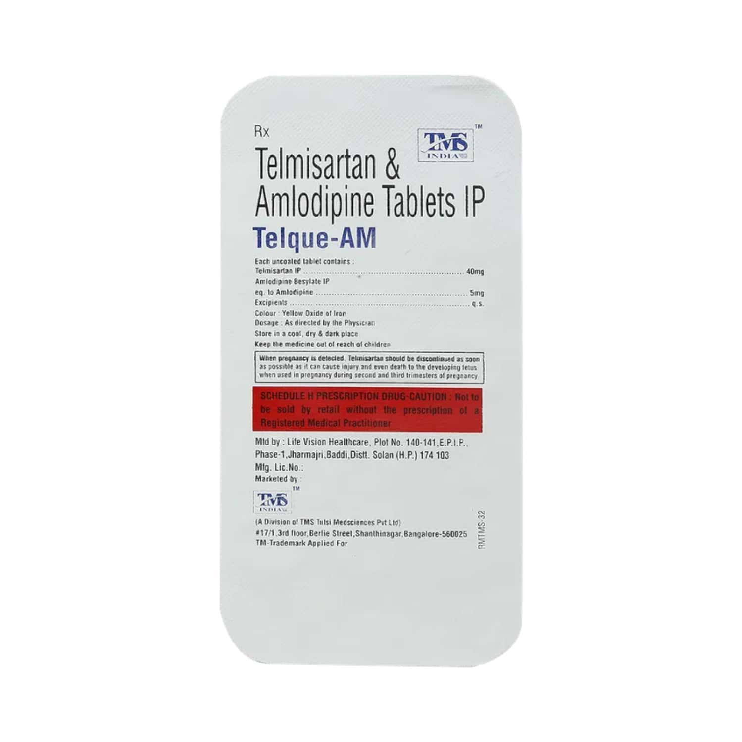 Telque Am Strip Of 15 Tablets: Uses, Side Effects, Price & Dosage ...