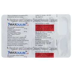 Maxdulin 75/20 Capsule: Uses, Side Effects, Price, Dosage & More Info ...