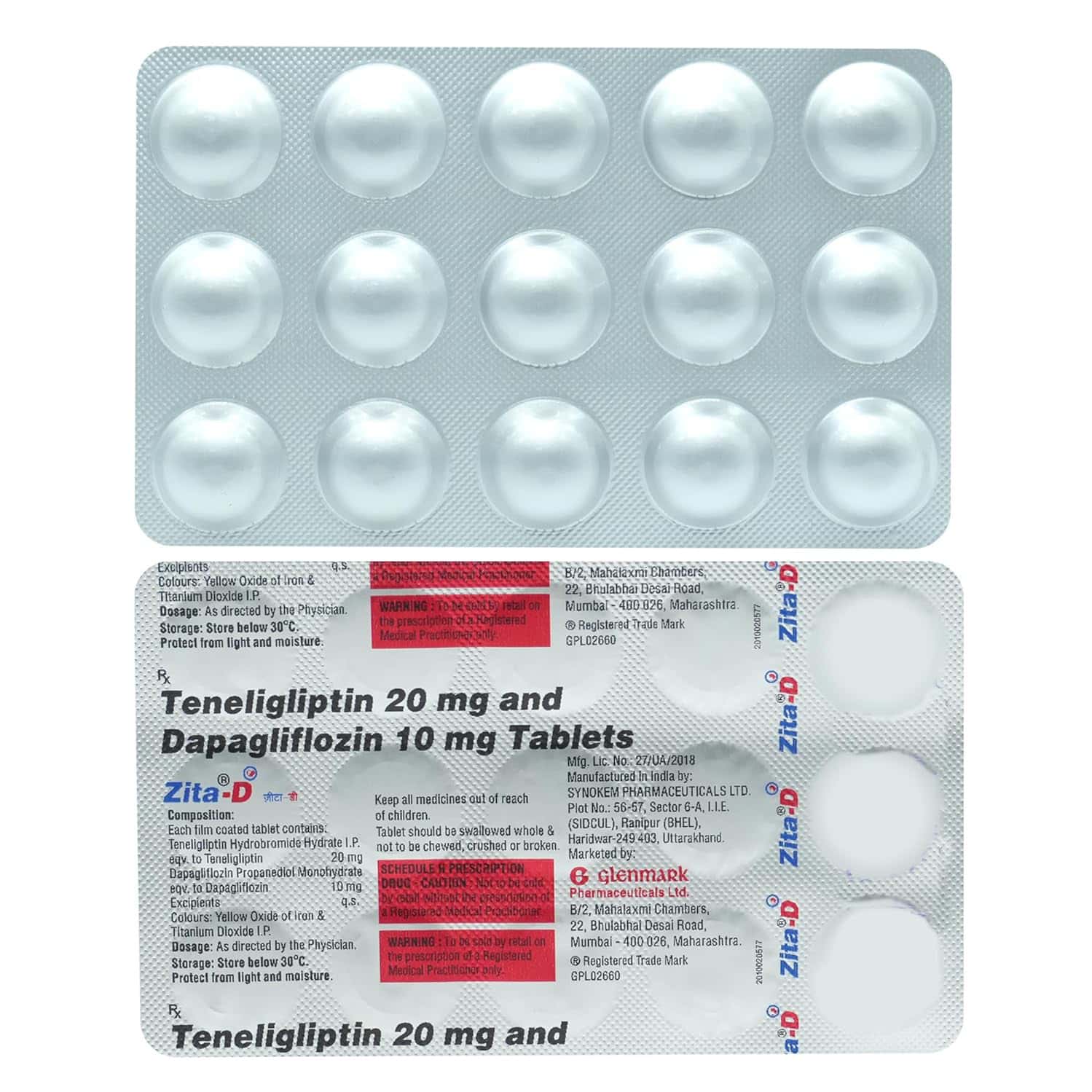 Buy Zita D 20/10mg Strip Of 15 Tablets Online & Save Up to 24% at PharmEasy