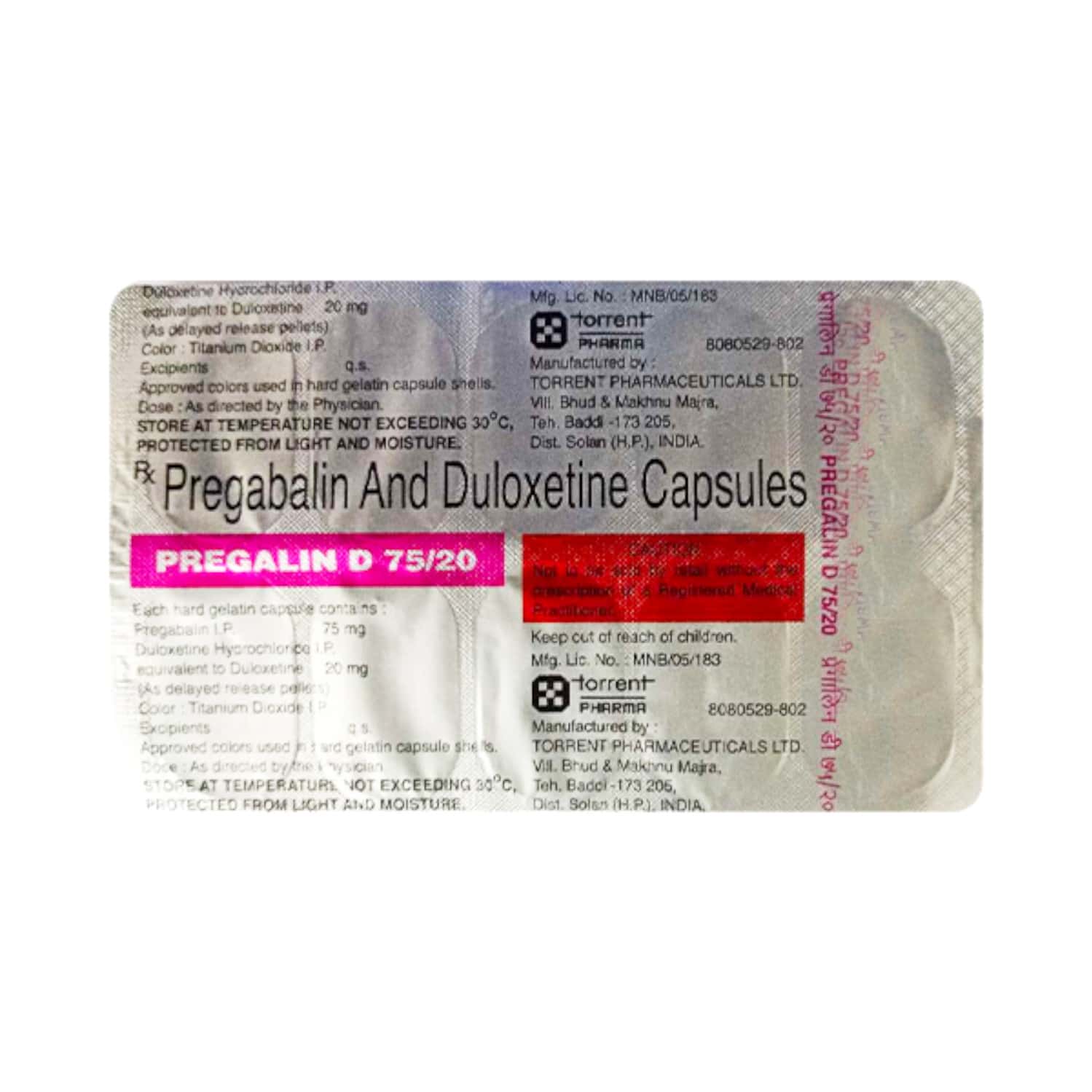 Pregalin D 75/20mg Strip Of 10 Capsules: Uses, Side Effects, Price ...