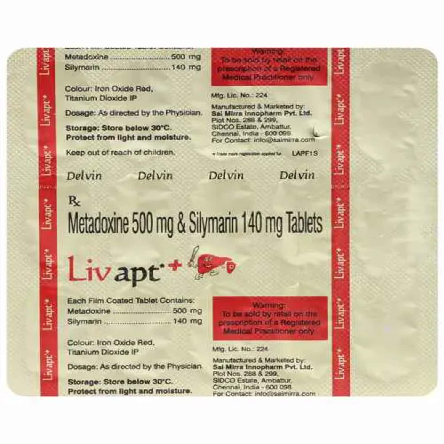 Buy Livapt Plus 500/140mg Strip Of 15 Tablets Online & Save Up to 24% ...
