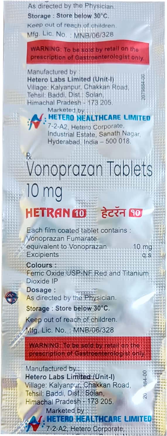 Hetran 10 MG Tablet (10): Uses, Side Effects, Price & Dosage | PharmEasy