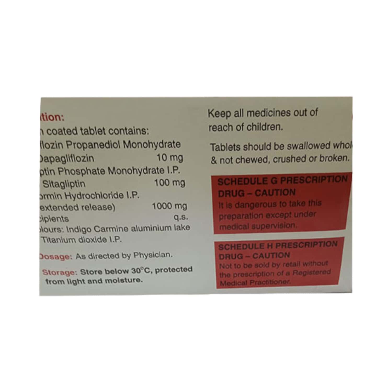 Sitazit Dm Er 1000/10mg Strip Of 10 Tablets: Uses, Side Effects, Price ...