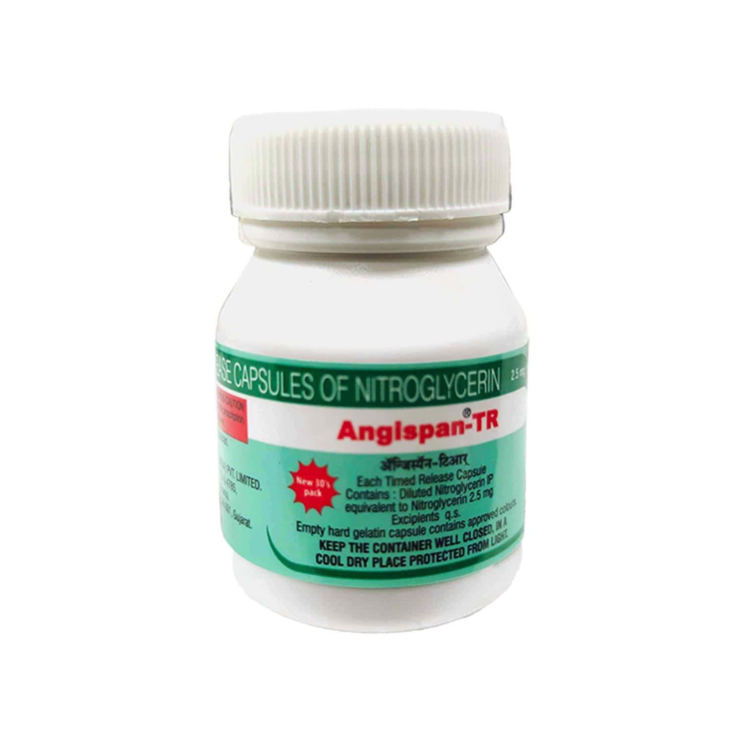 Angispan Tr 2.5 MG Capsule (30): Uses, Side Effects, Price & Dosage ...