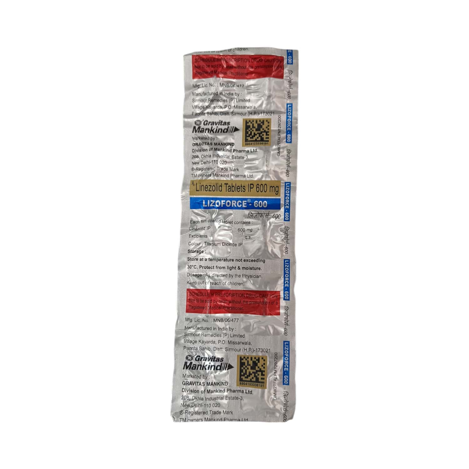 Lizoforce 600 MG Tablet (10): Uses, Side Effects, Price & Dosage ...