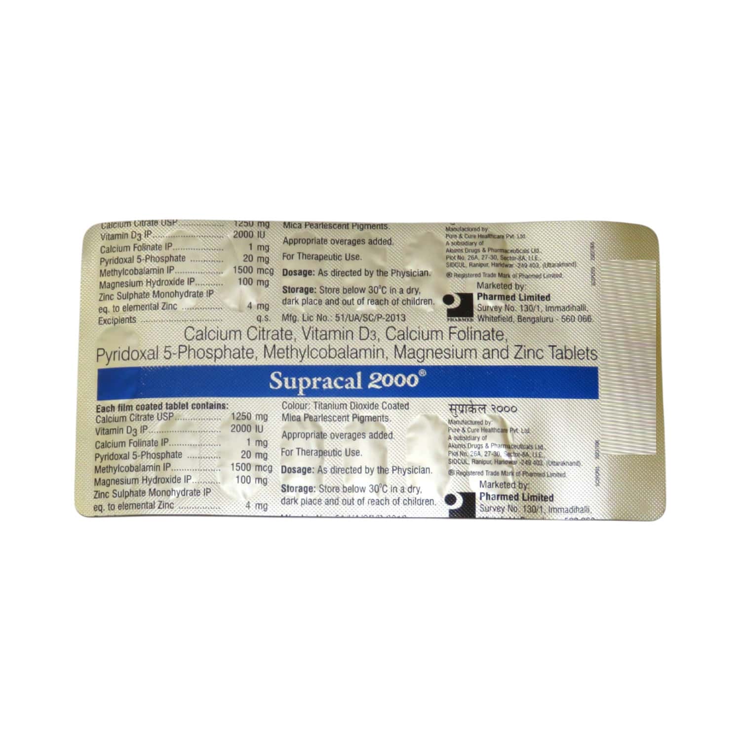 Supracal 2000 Tablet: Uses, Side Effects, Price, Dosage & More Info ...