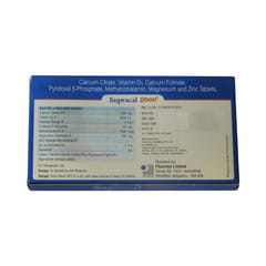 Supracal 2000 Tablet: Uses, Side Effects, Price, Dosage & More Info ...