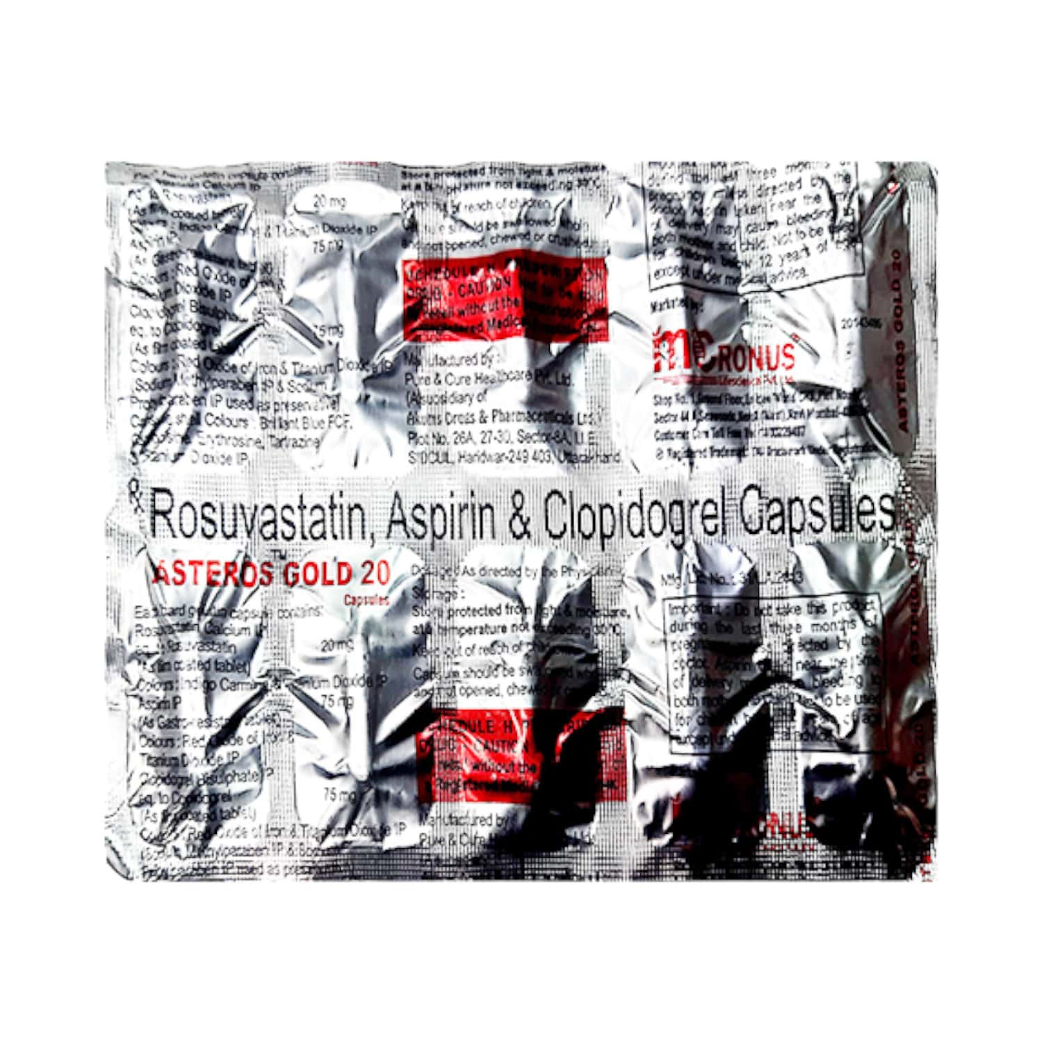 Asteros Gold 20mg Strip Of 10 Capsules: Uses, Side Effects, Price ...