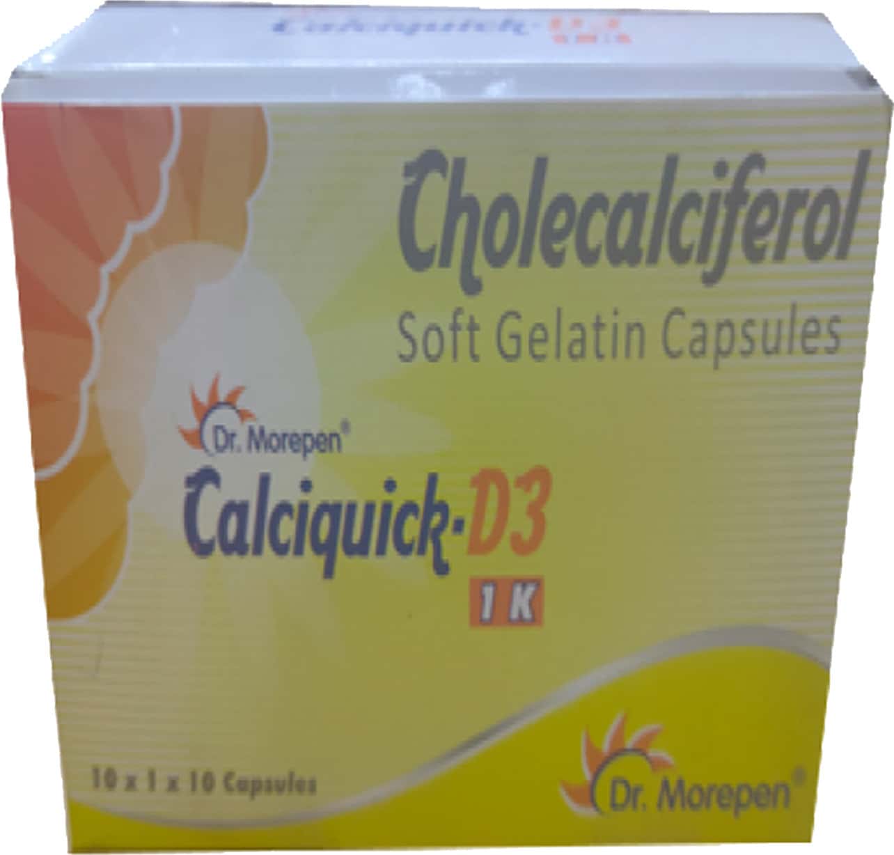Calciquick D3 1000 IU Softgel Capsule (10): Uses, Side Effects, Price ...
