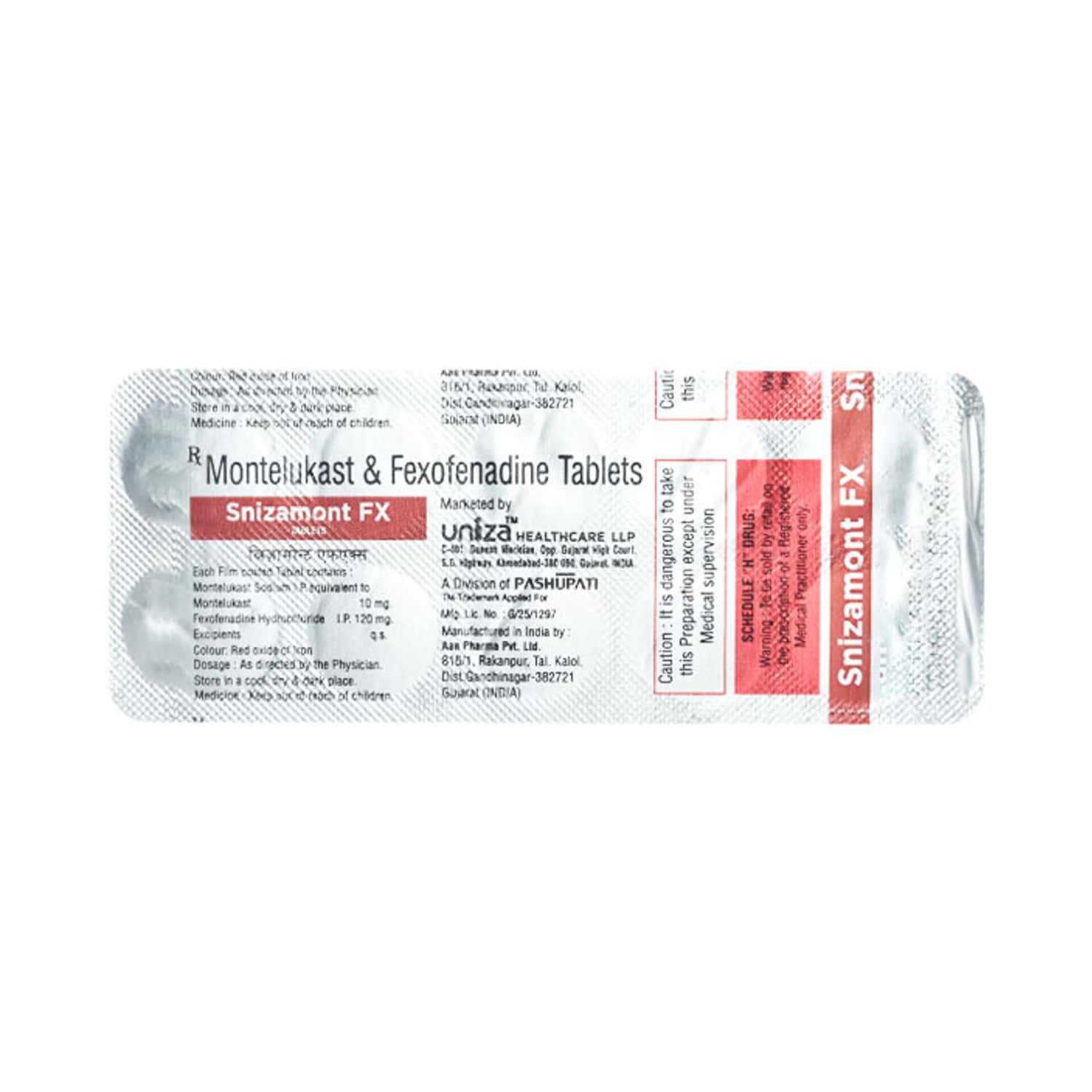 Snizamont Fx Strip Of 10 Tablets: Uses, Side Effects, Price & Dosage ...
