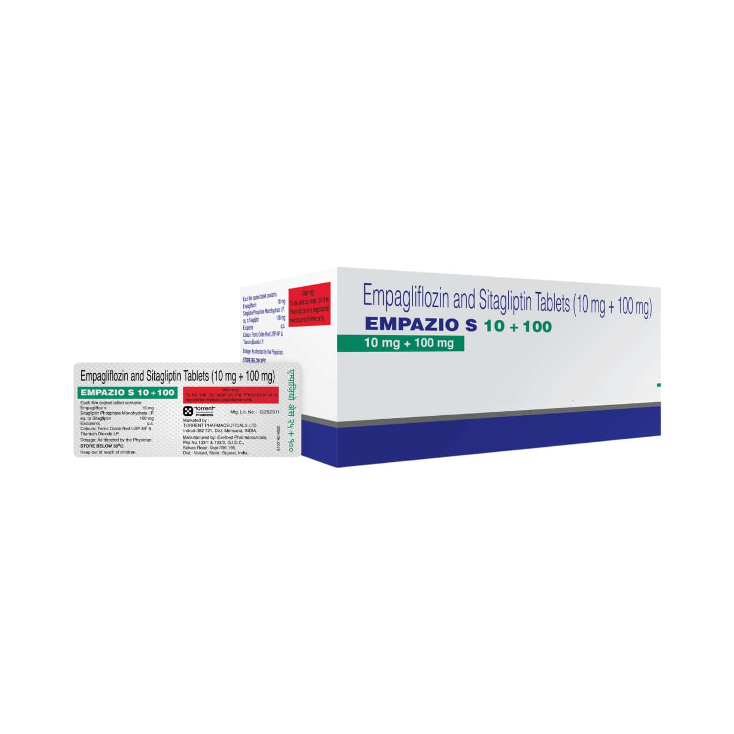 Empazio S 10/100mg Strip Of 10 Tablets: Uses, Side Effects, Price ...