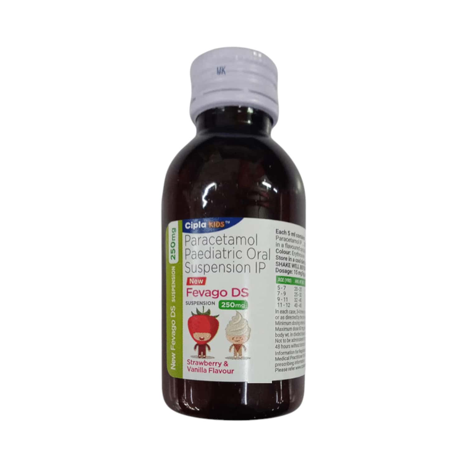 Fevago Ds 250 MG/5ML Suspension (60): Uses, Side Effects, Price ...