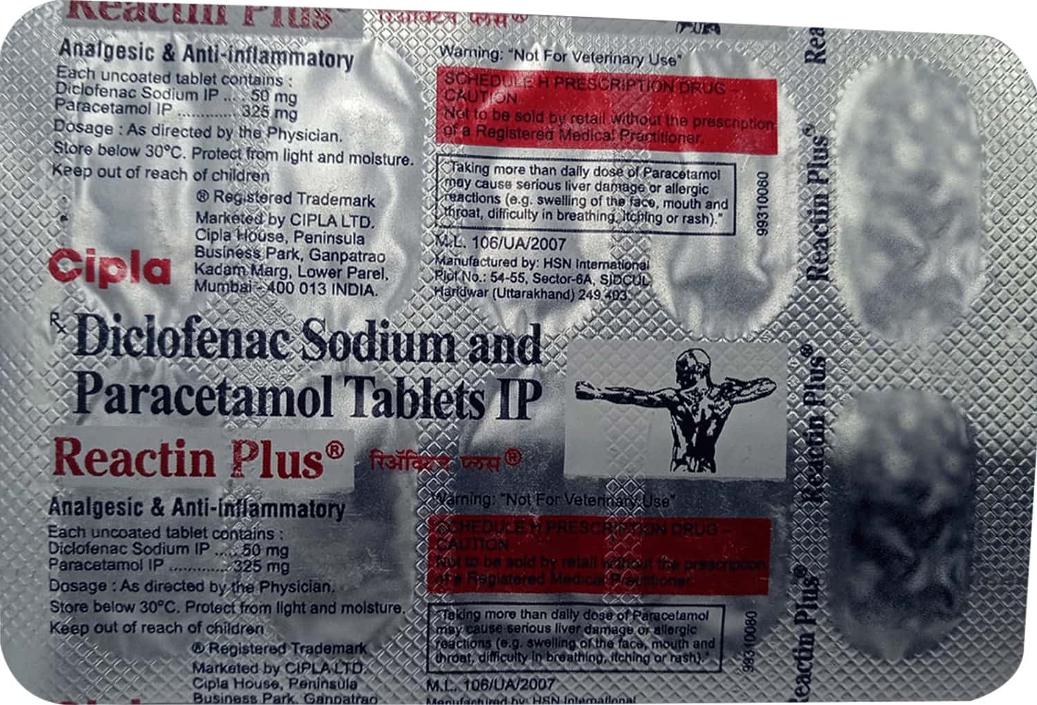 Reactin Plus (Red Colour) Strip Of 10 Tablets: Uses, Side Effects ...