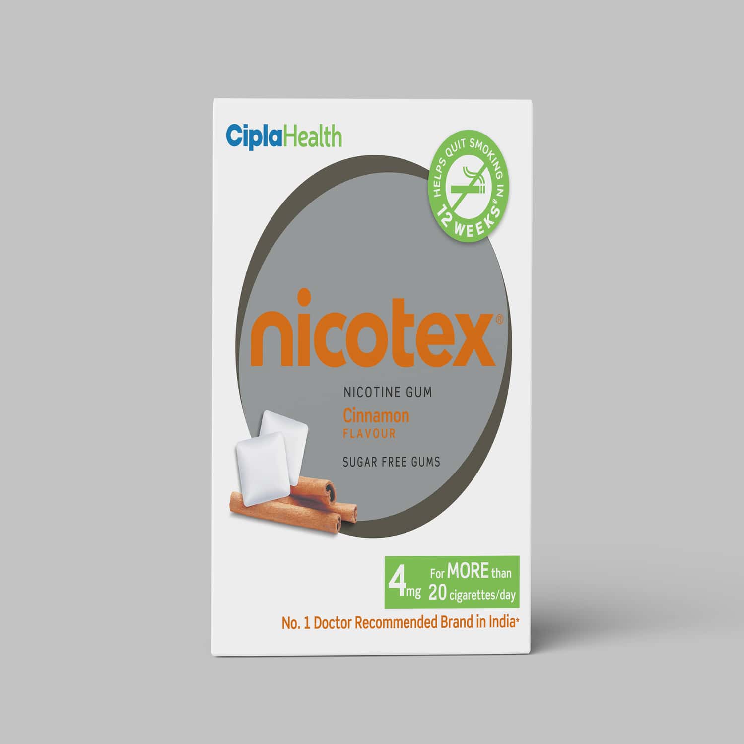 Nicotex 4 MG Chewing Gum (12): Uses, Side Effects, Price & Dosage ...