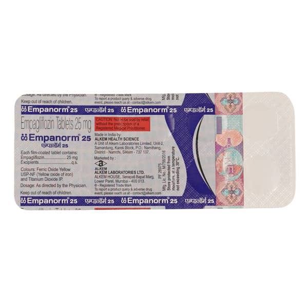 Empanorm 25 MG Tablet (10): Uses, Side Effects, Price & Dosage | PharmEasy