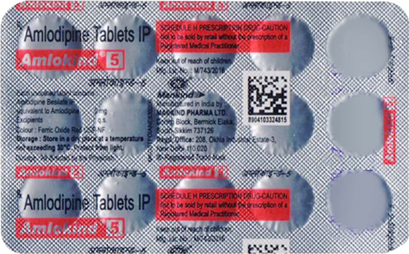 Amlokind 5 Tablet: Uses, Side Effects, Price, Dosage & More Info ...