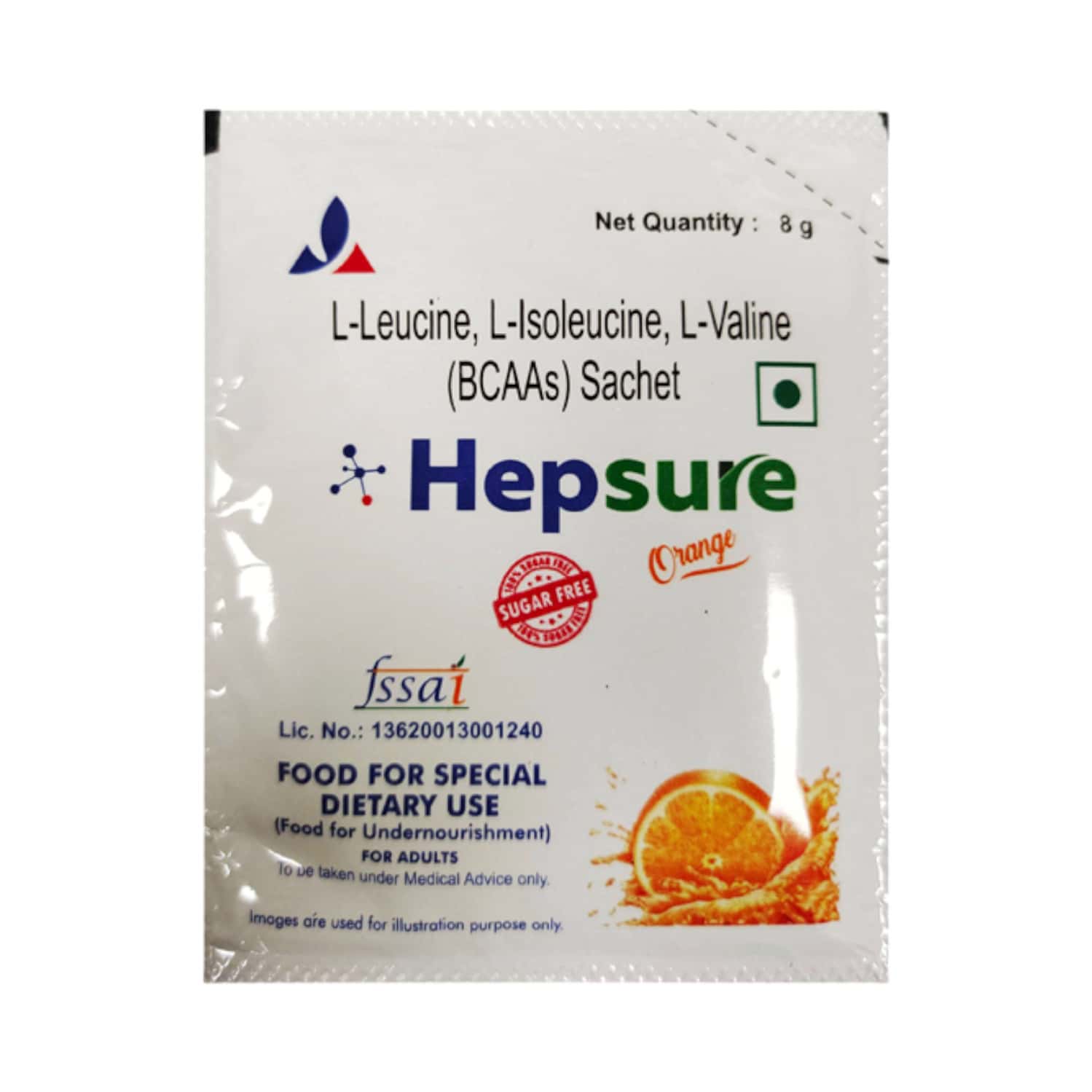 Hepsure Orange Flavour Sugar Free Sachet Of 8gm Oral Powder: Uses, Side ...