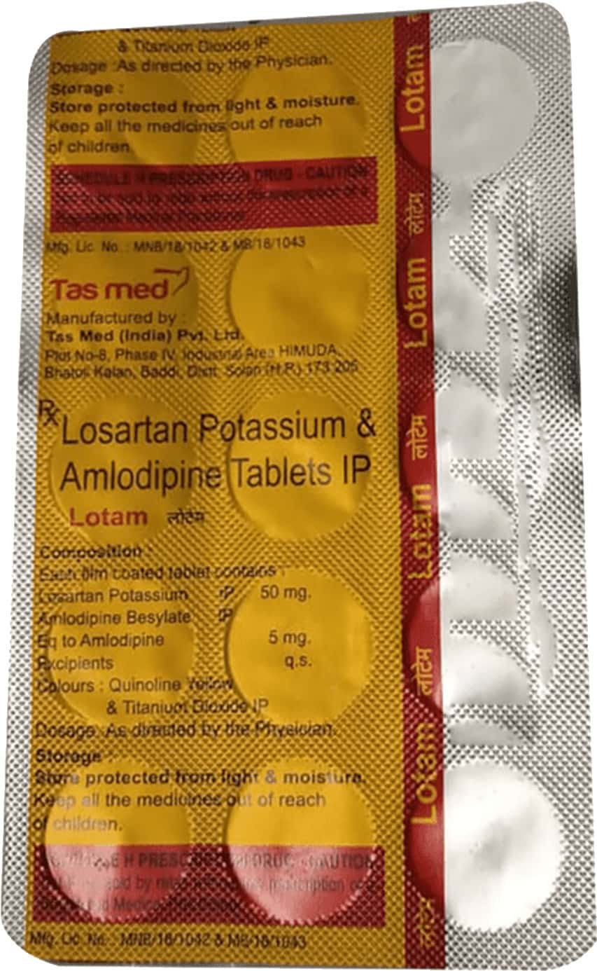 Lotam Strip Of 15 Tablets: Uses, Side Effects, Price & Dosage | PharmEasy