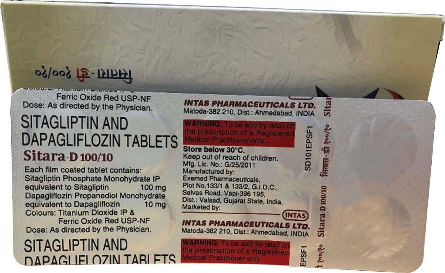 Sitara D 100/10mg Strip Of 10 Tablets: Uses, Side Effects, Price ...
