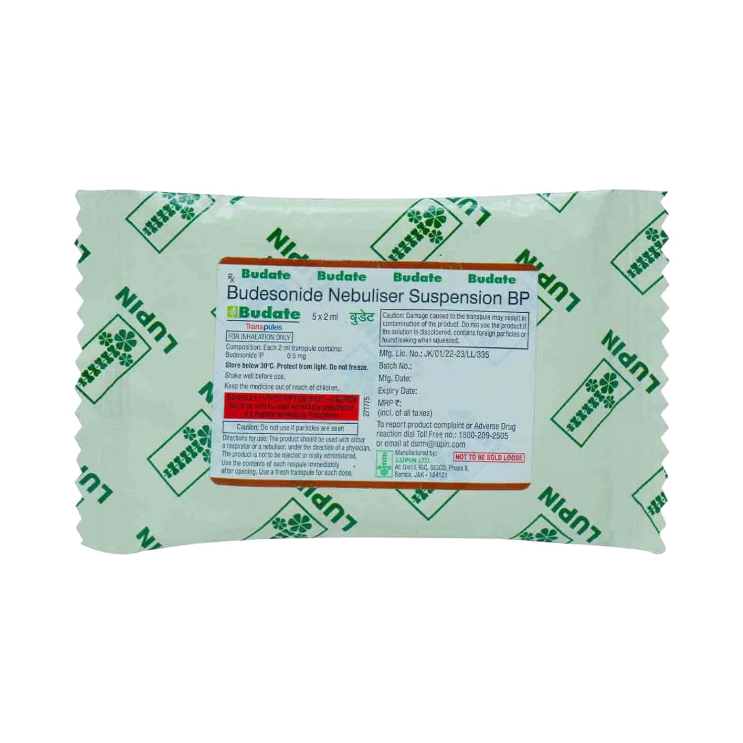 Budate 0.5 MG Transpule (5): Uses, Side Effects, Price & Dosage | PharmEasy