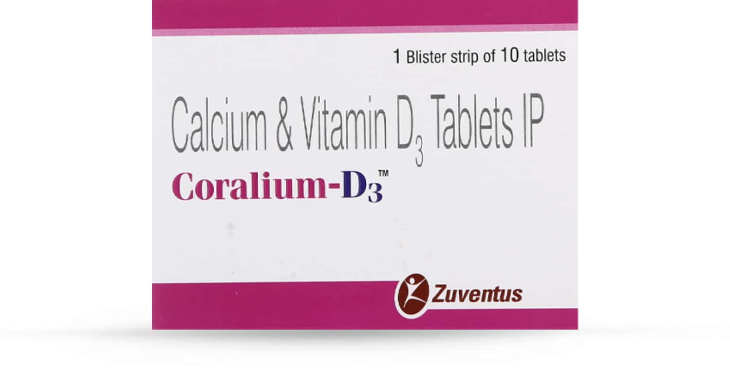 Coralium D3 Tablet: Uses, Side Effects, Price, Dosage & More Info ...