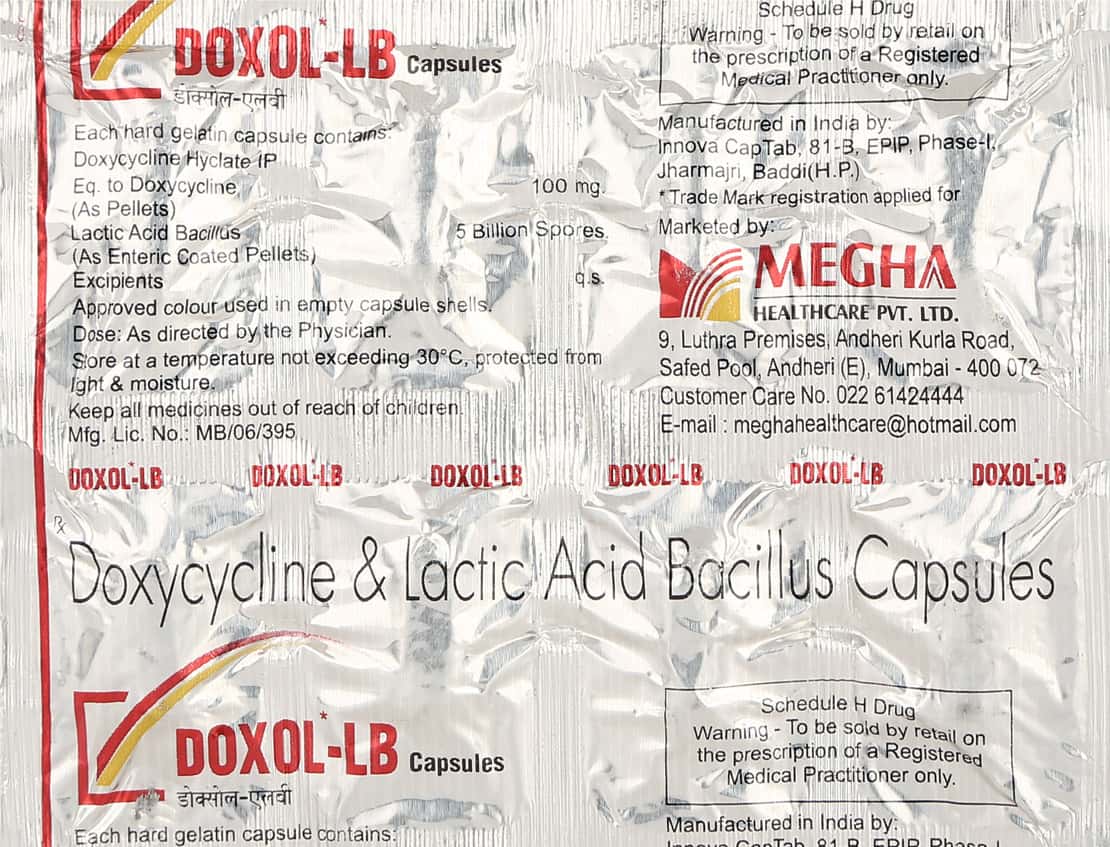 Doxol-LB Capsule: Uses, Side Effects, Price, Dosage & More Info - PharmEasy