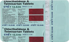 CTD T 12.5/40mg Tablet: Uses, Side Effects, Price, Dosage & More Info ...