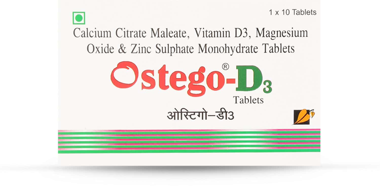 Ostego D3 Strip Of 10 Tablets: Uses, Side Effects, Price & Dosage ...